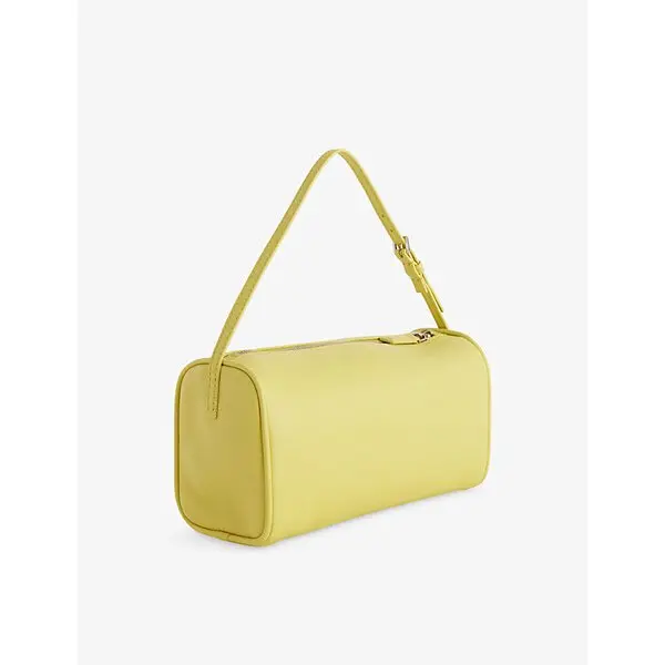 The Row 90'S Leather Top Handle Bag - Coppery Yellow Ans